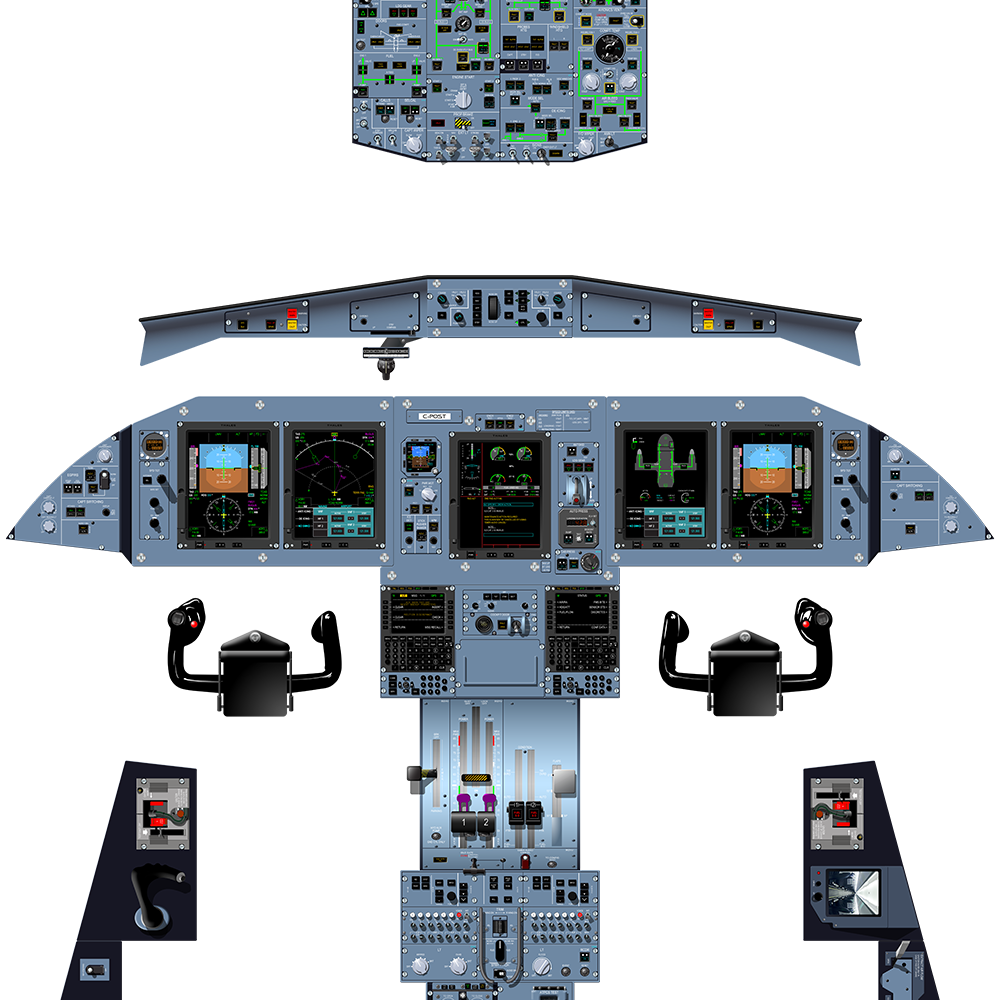 Boeing 787-9 Dreamliner Cockpit Poster - Trans Global Training