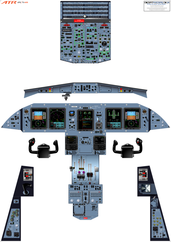 ATR 72-600 Cockpit Poster - Trans Global Training
